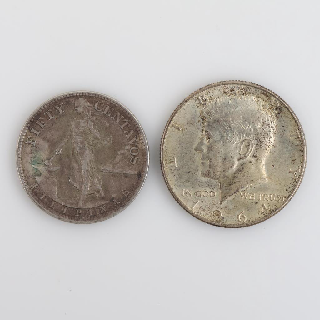 US & Foreign Silver Coin, 2 Pieces | Property Room
