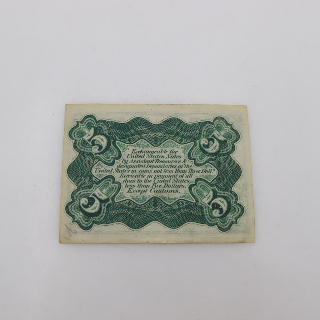 US Fractional Currency Thrid Issue 5 Cents | Property Room US Fractional Currency Thrid Issue 5 Cents | Property Room