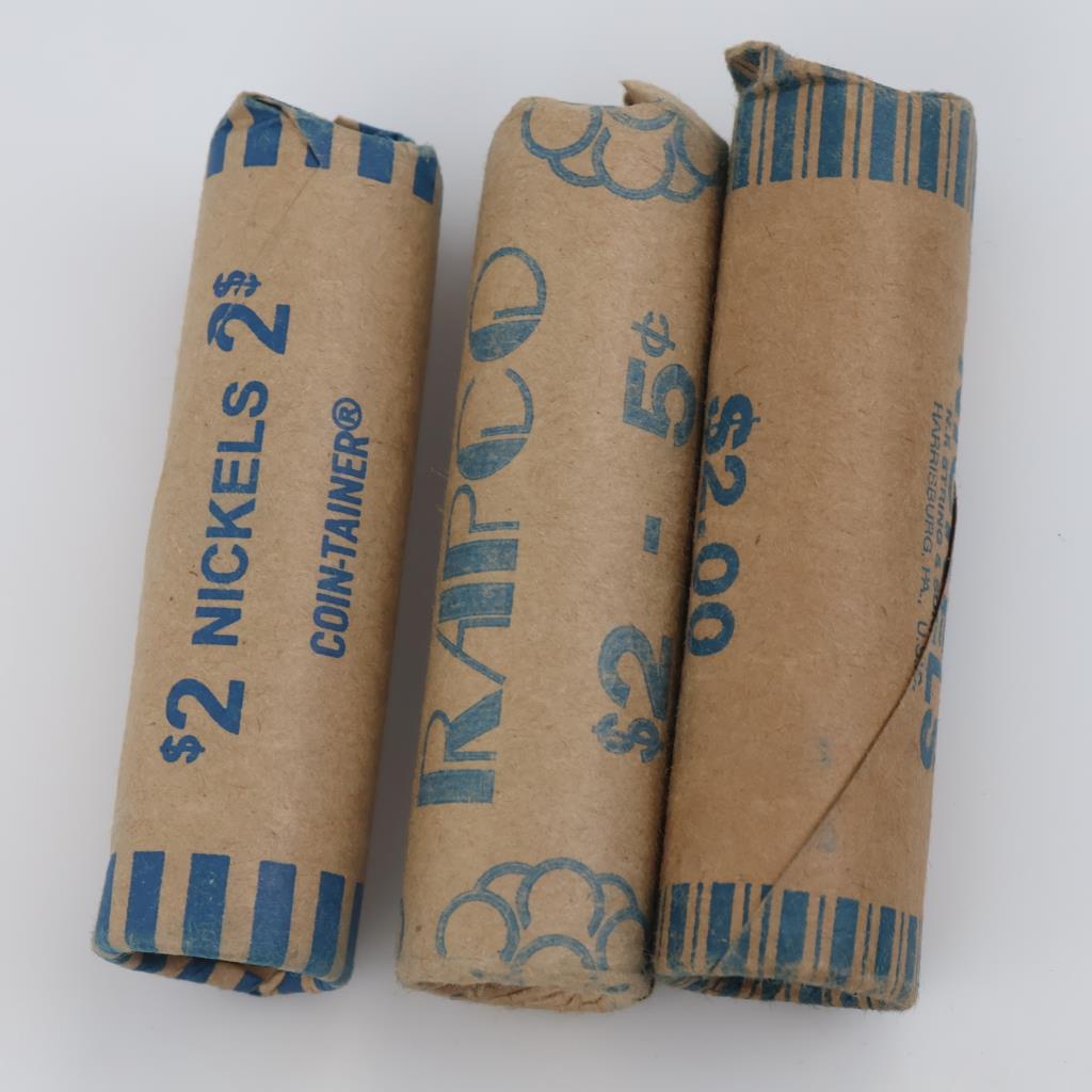 US Nickels, 3 Rolls | Property Room