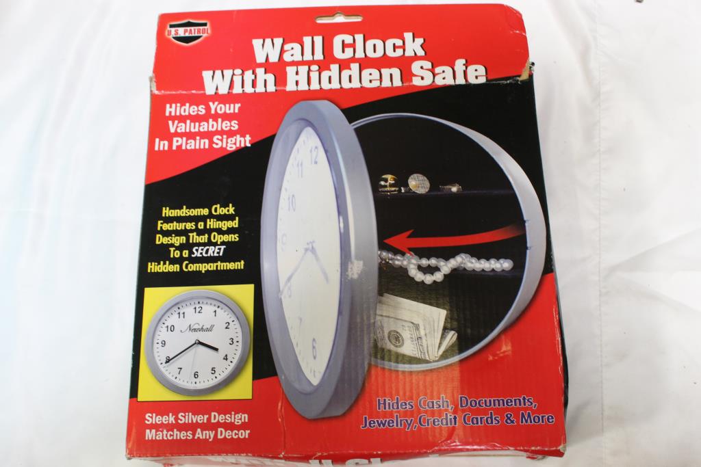 U.S. Patrol Wall Clock With Hidden Safe | Property Room