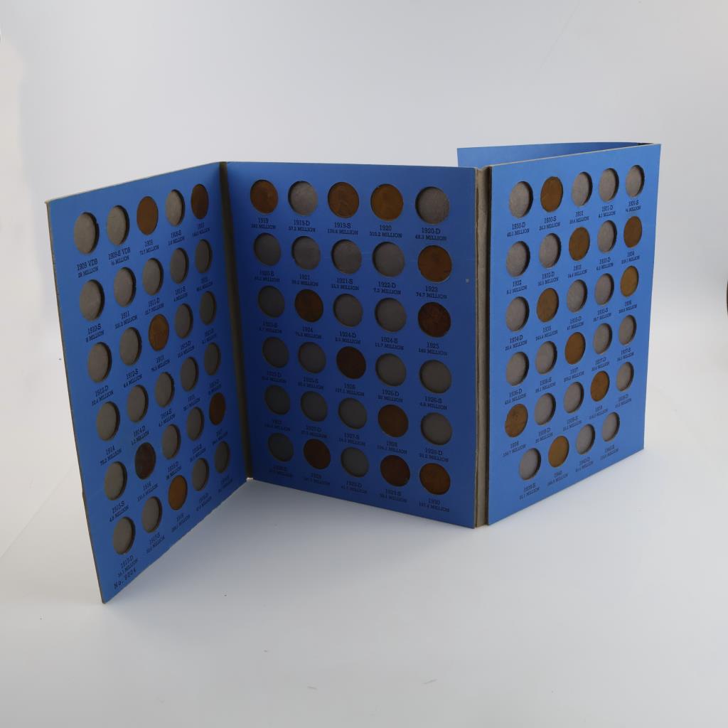 US Pennies And 2 Collection Booklets; 80+ Pieces | Property Room