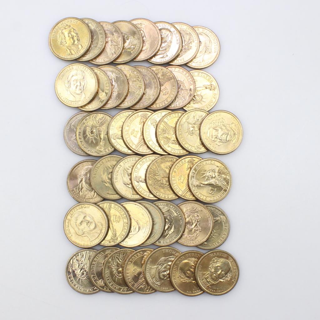 US Presidential 1 Dollar Coin, 45 Pieces | Property Room