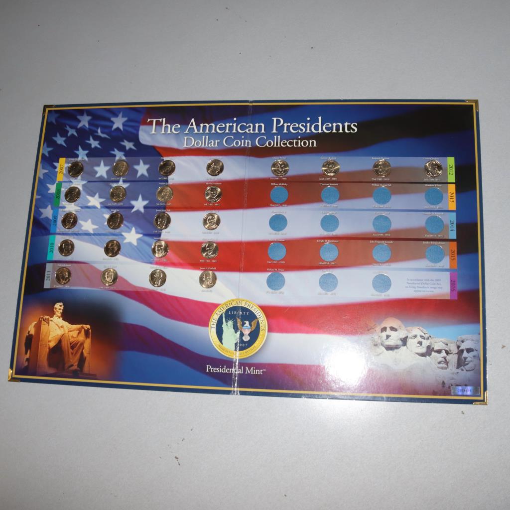 US Presidential Dollar Coin Collection; 24 Pieces | Property Room