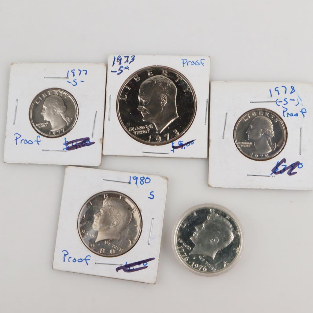 US Proof Coins, 5 Pieces | Property Room