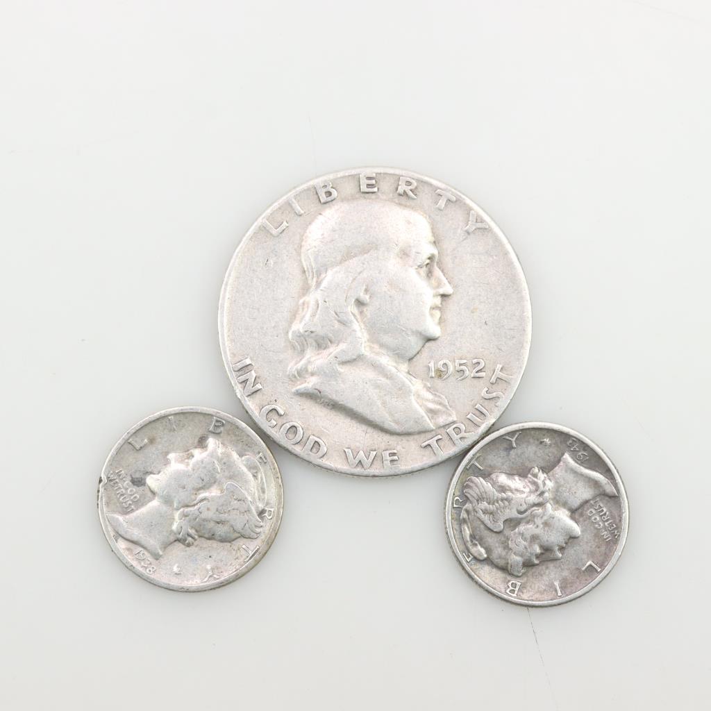 U.S. Silver Coins. 3 Pieces | Property Room