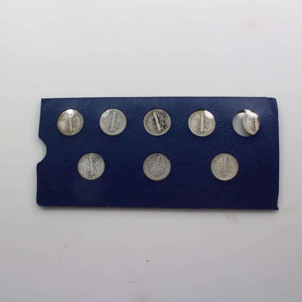 U.S. Silver Mercury Dimes, 8 Coins | Property Room