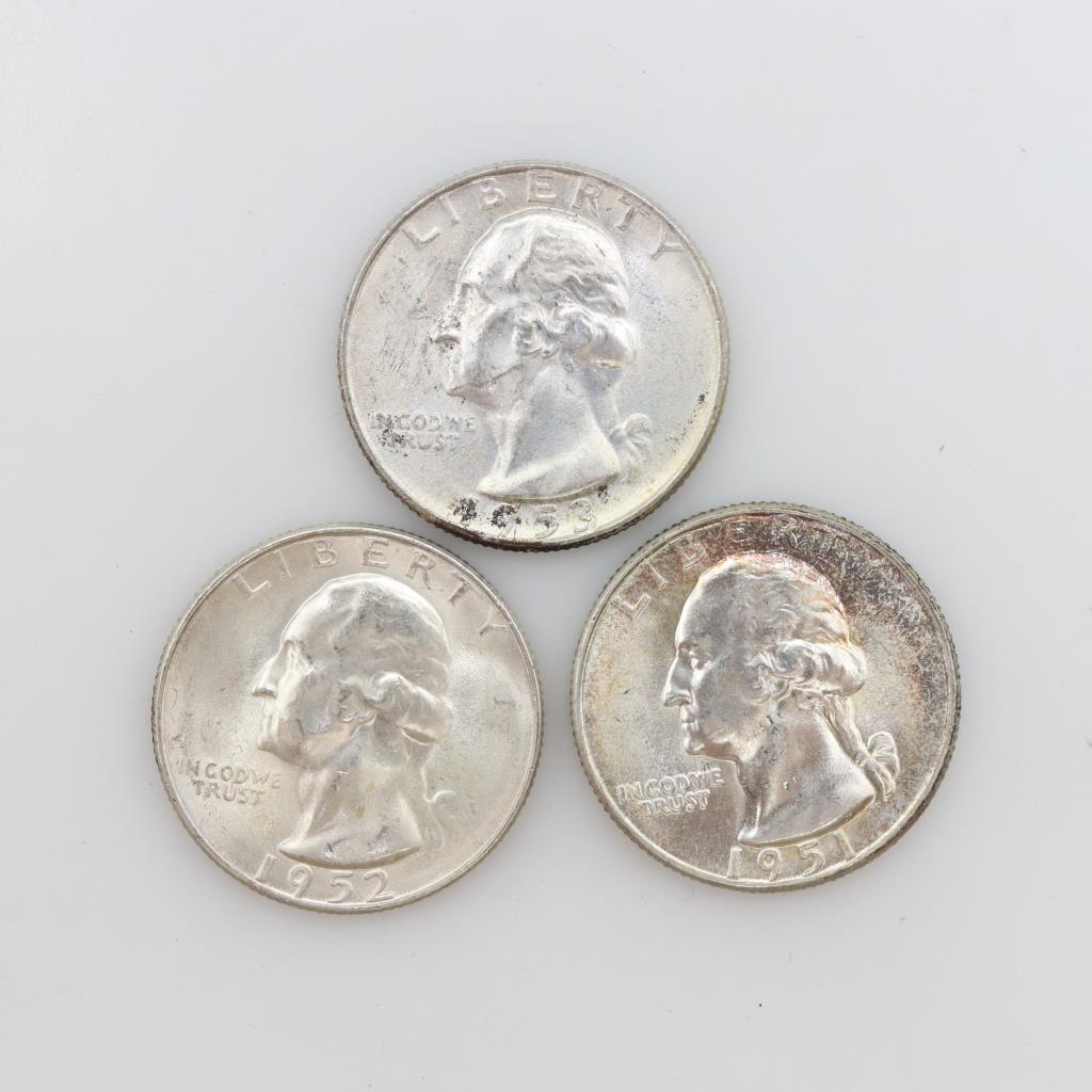 US Silver Quarter, 3 Pieces | Property Room