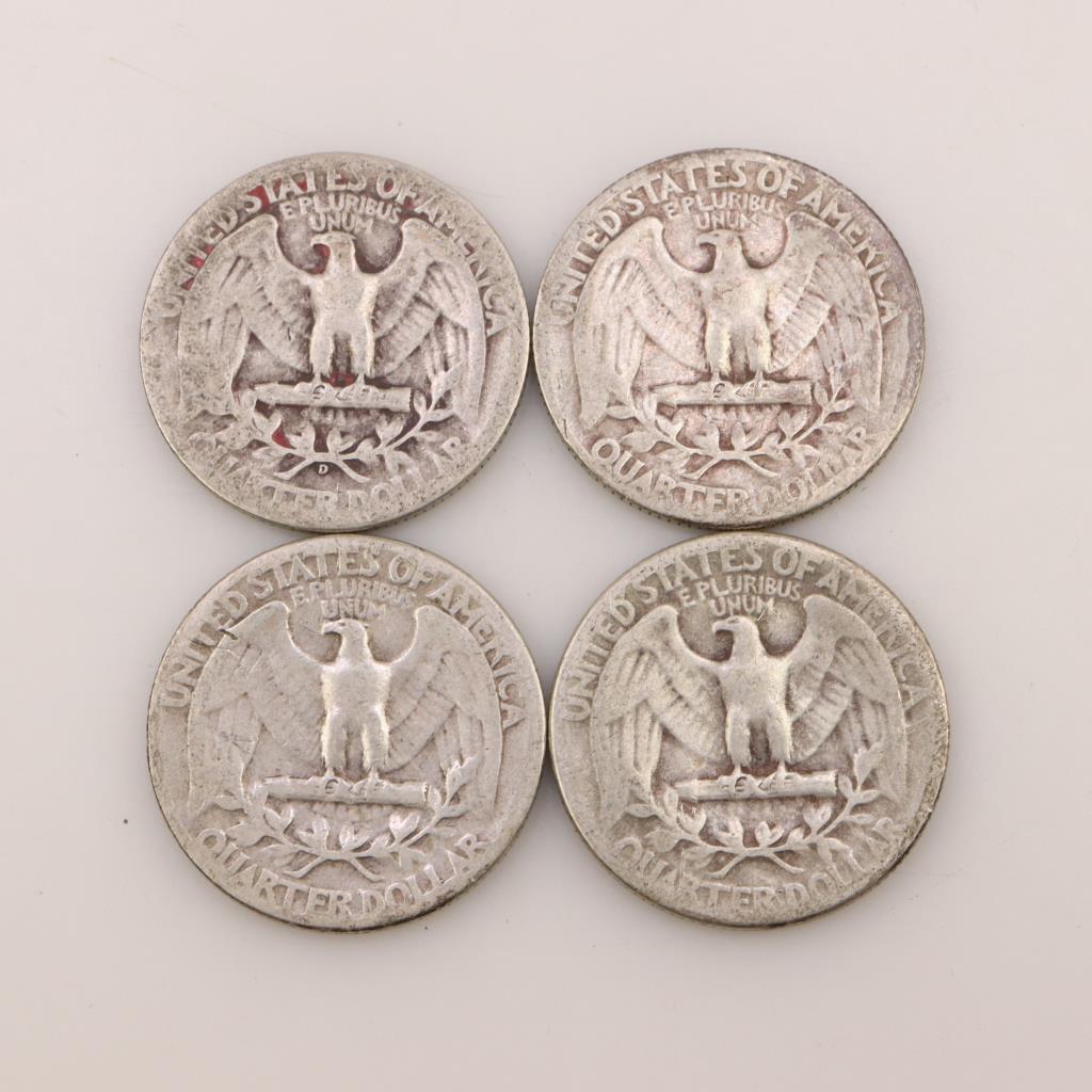 US Silver Quarters, 4 Pieces | Property Room