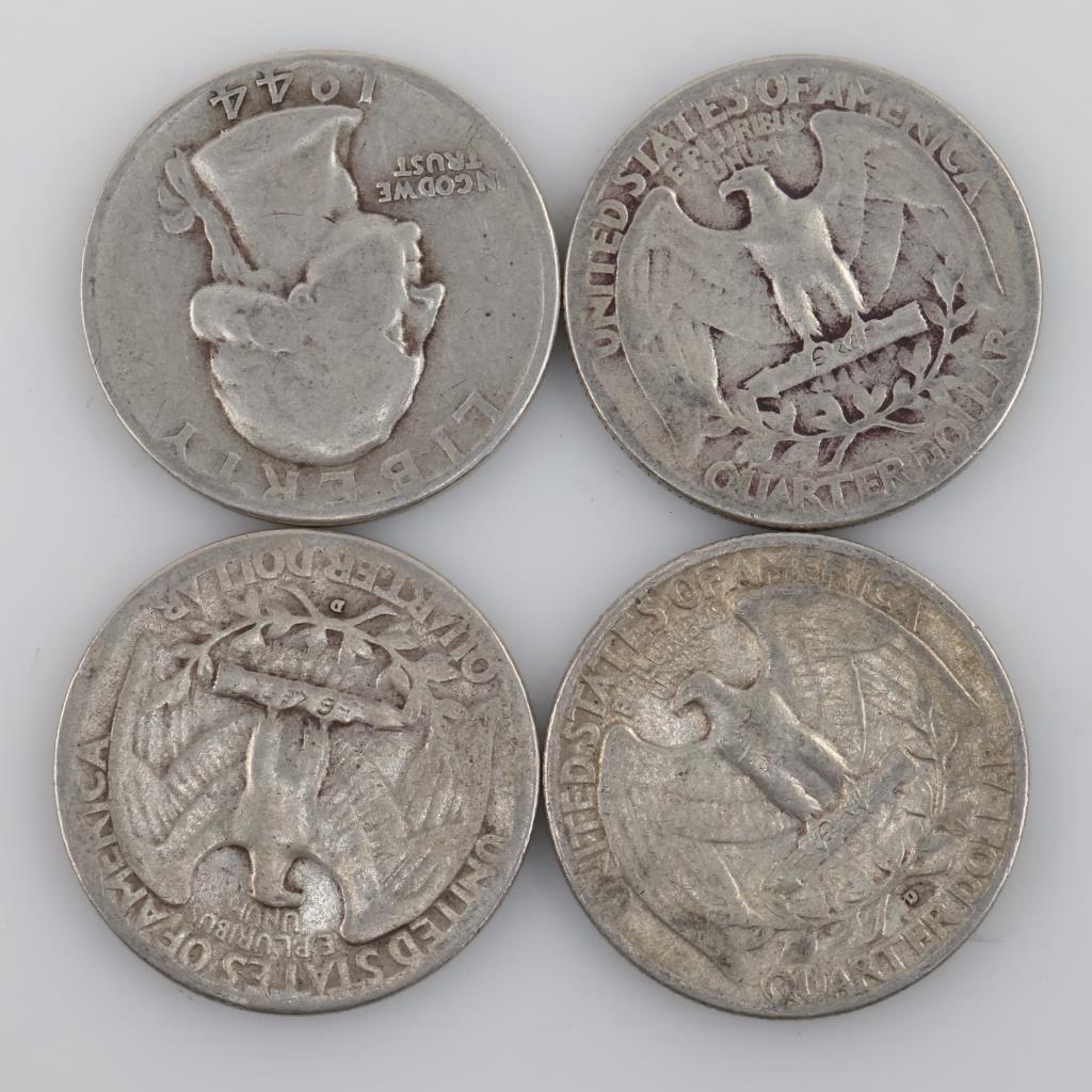 US Silver Quarters, 4 Pieces | Property Room