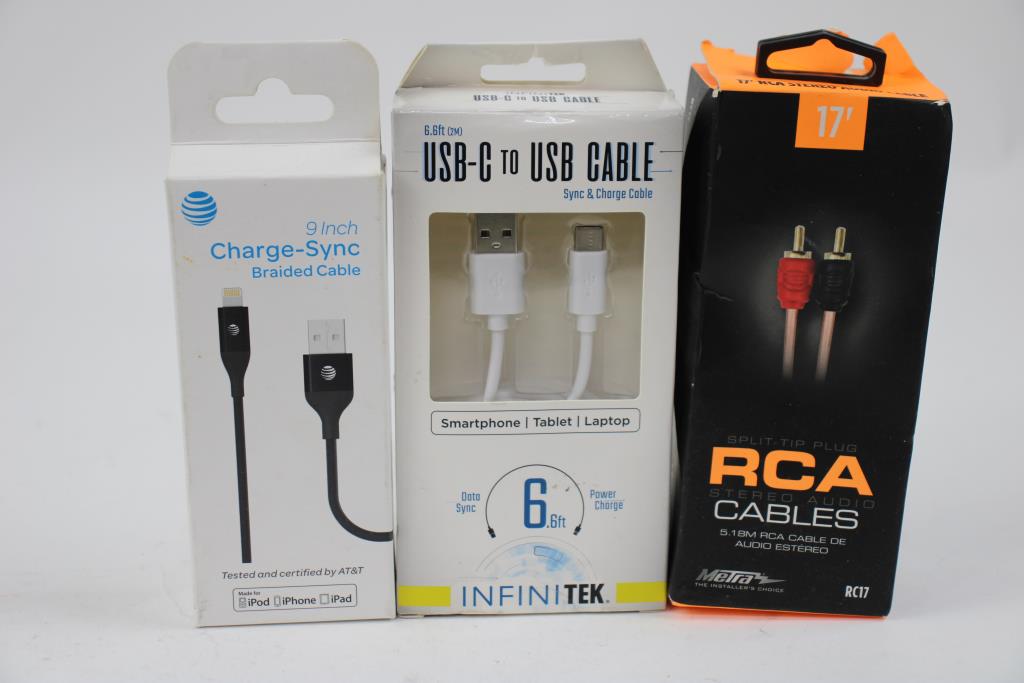 Usb-c To Usb Cable Adapters, Pro Cables, 6 Pieces | Property Room