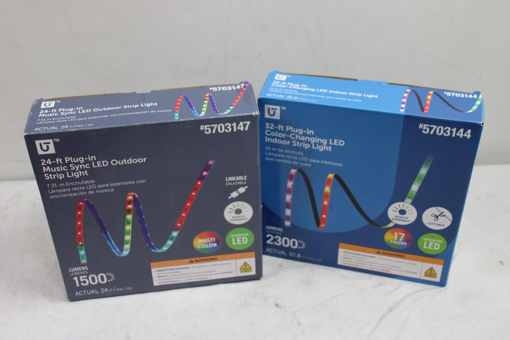 UtiliTech Color-Changing LED Indoor Strip Light, 3 Pieces | Property Room