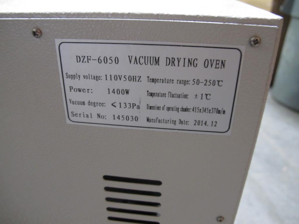 Vacuum Drying Oven Model DZF-6050 | Property Room