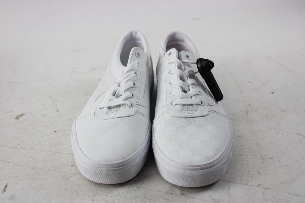 Vans Ward Checkered Women's Shoes, Size 10, VN0A3IUNW51, White ...