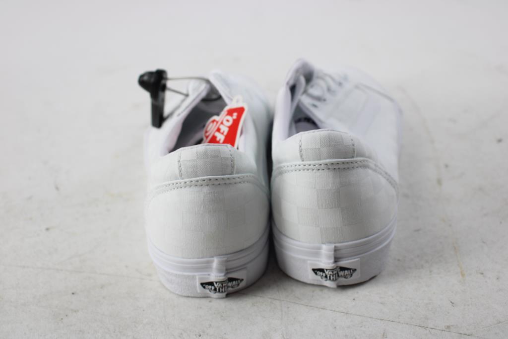 Vans Ward Checkered Women's Shoes, Size 10, VN0A3IUNW51, White ...