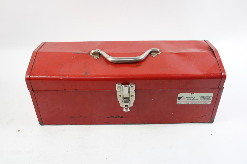 Vermont American All Purpose Tool Box With Misc Tools, 5+ Pieces ...