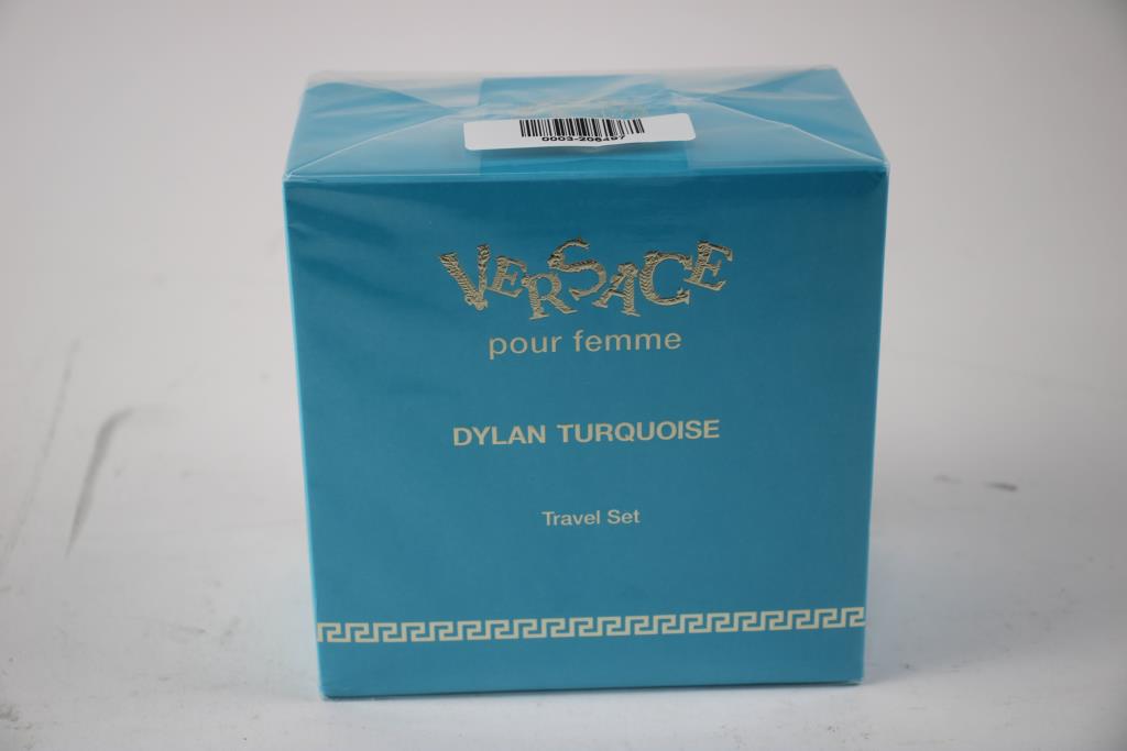 Versace Dylan Turquoise Travel Set | Property Room