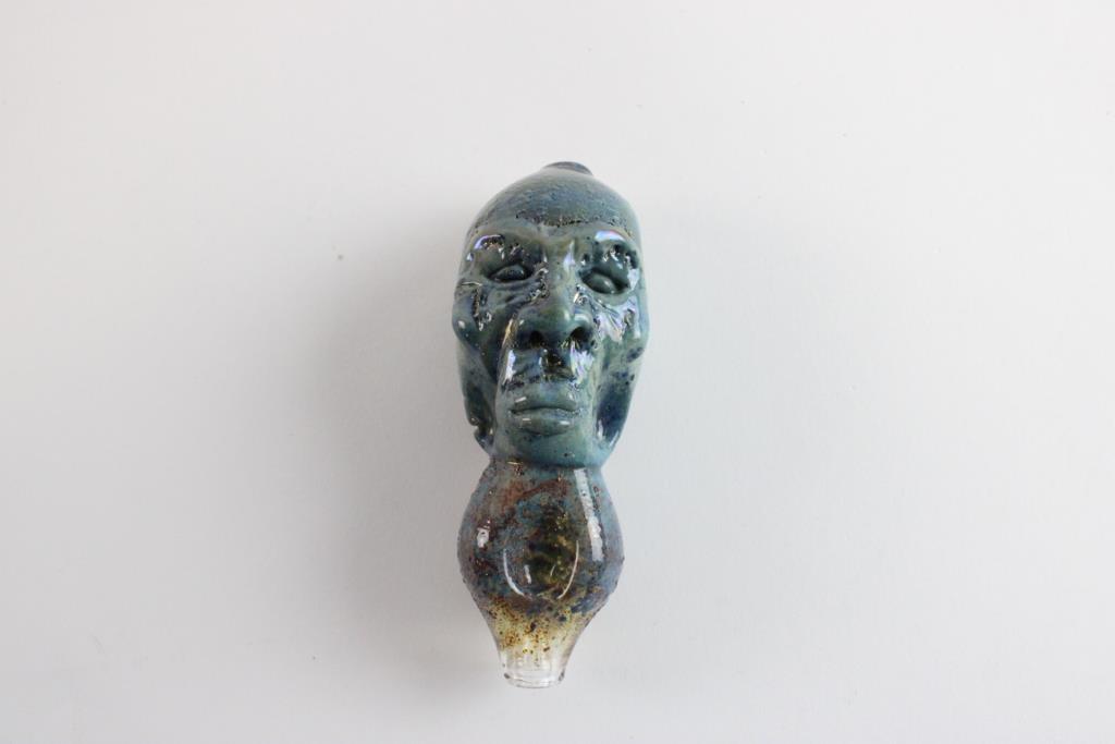 V-Head Mini Artisanal Glass Pipe | Property Room