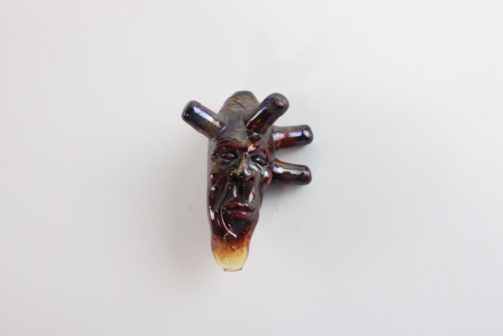 V-Head Mini Artisanal Glass Pipe | Property Room