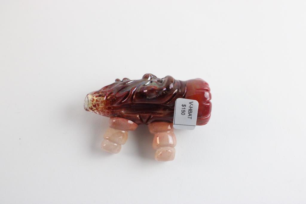 V-Head Mini Artisanal Glass Pipe | Property Room