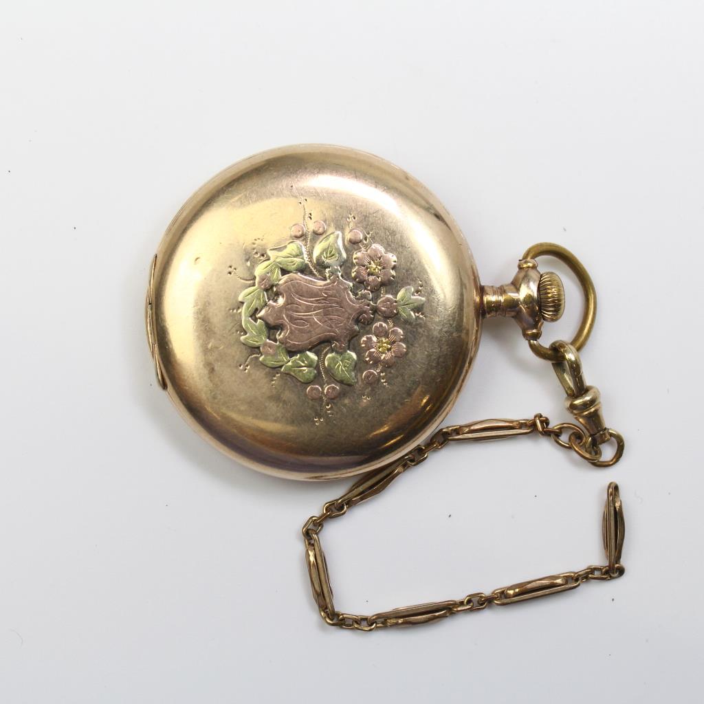 Vintage 1912 Hampden Gold Filled Pocket Watch | Property Room