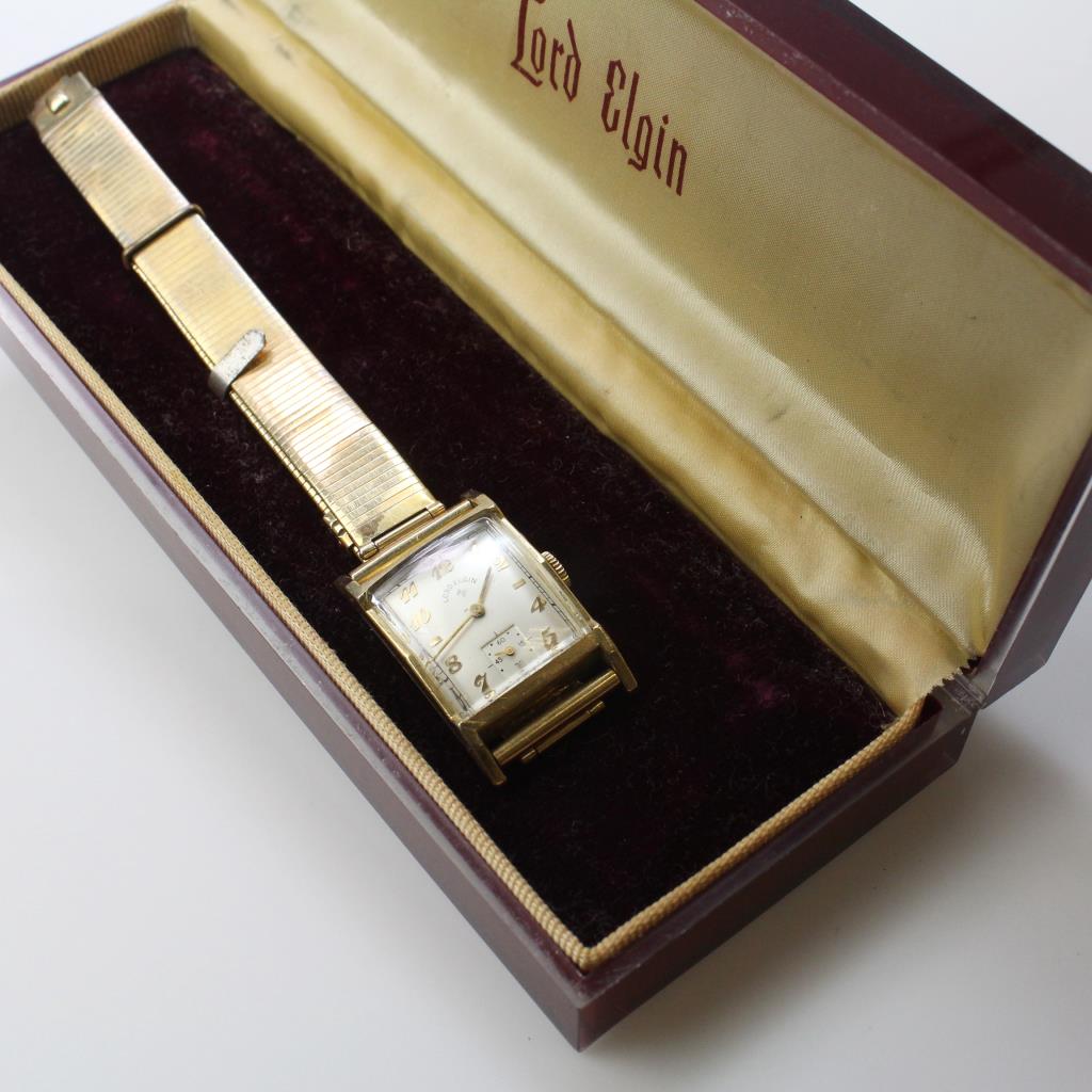 Vintage Lord Elgin 14kt Gold Filled Men's Dress Watch | Property Room