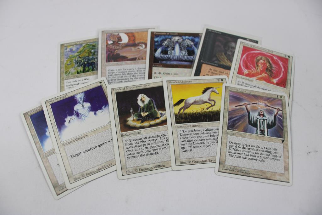Vintage Magic The Gathering Trading Card Lot - 10 Cards | Property Room