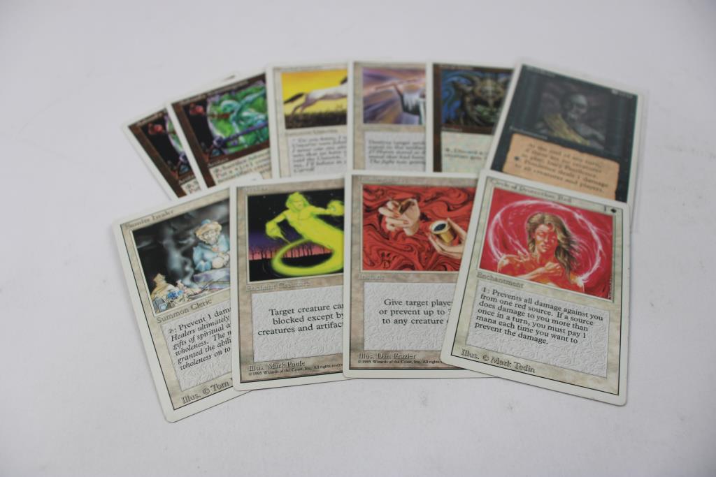 Vintage Magic The Gathering Trading Card Lot - 10 Cards | Property Room