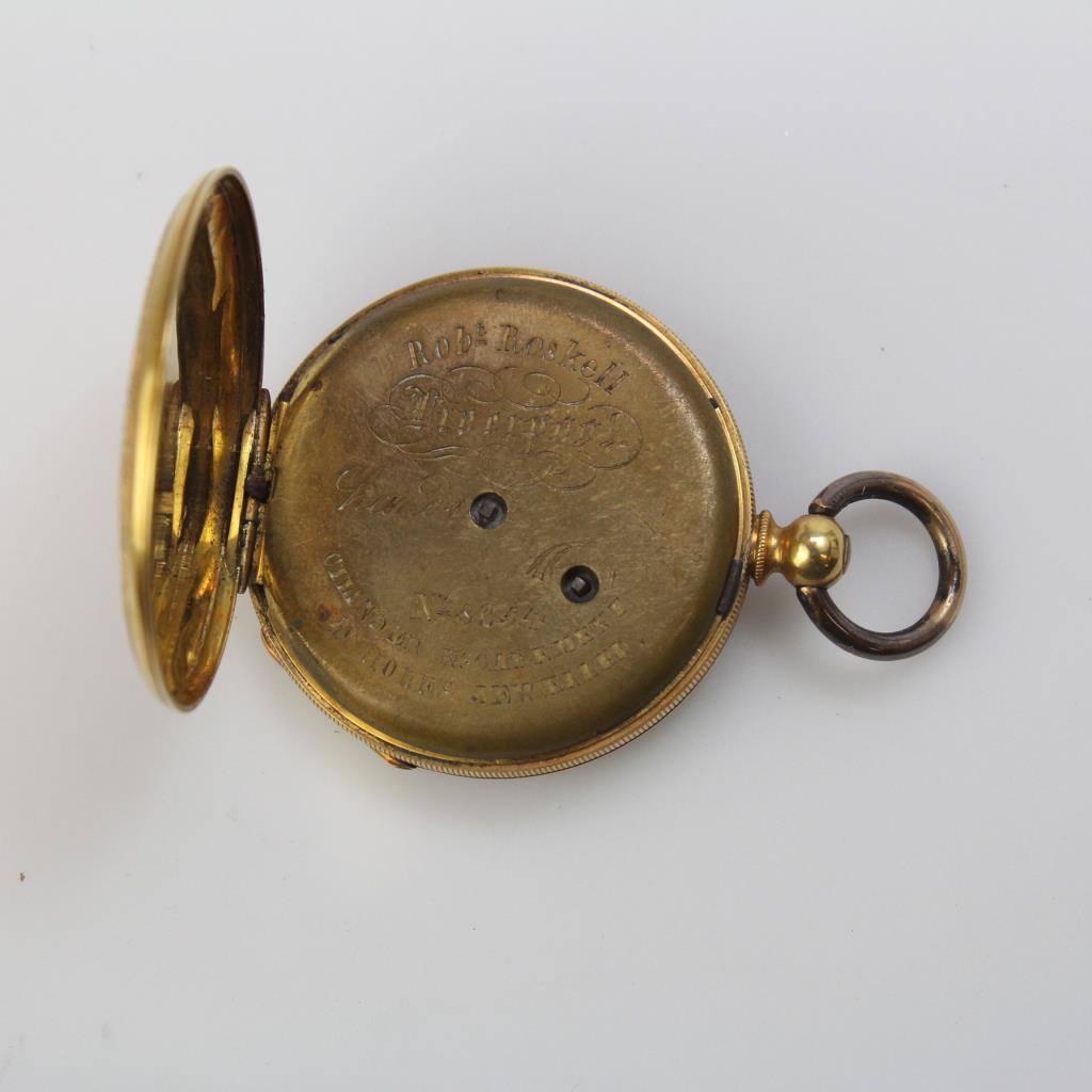 Vintage Robert Roskell 18kt Gold Pocket Watch | Property Room