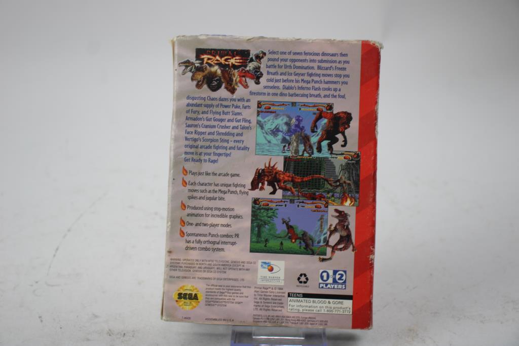 Vintage Sega Genesis Video Game - Primal Rage | Property Room