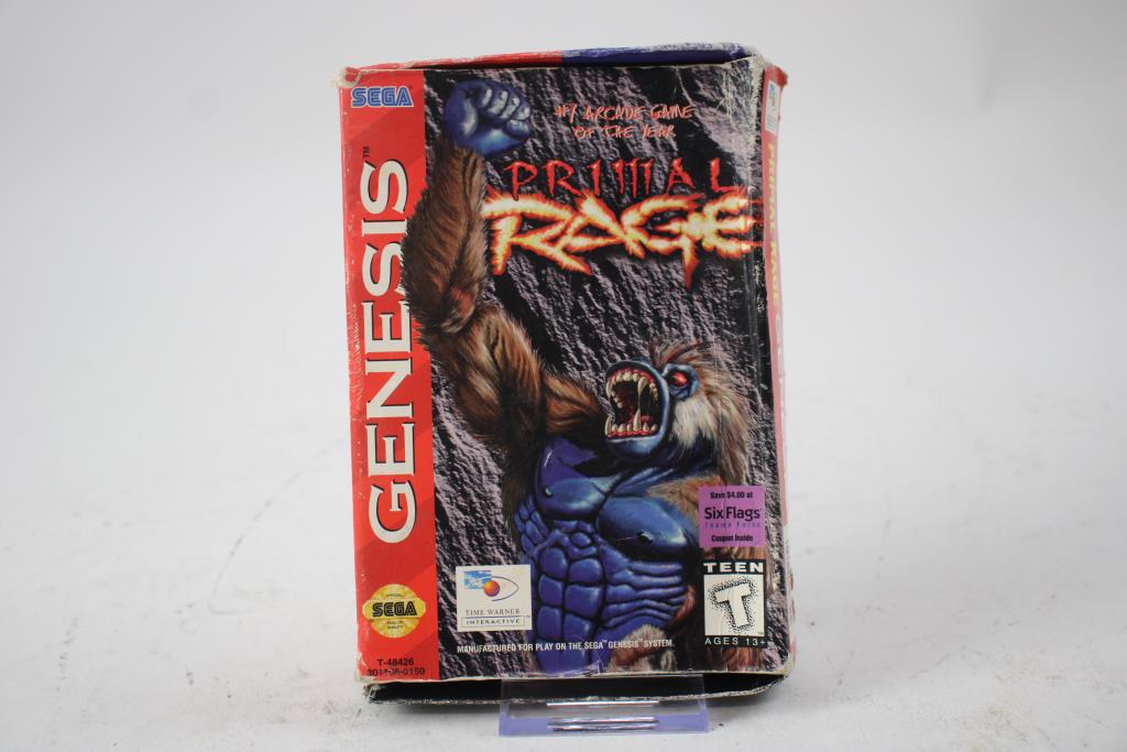 Vintage Sega Genesis Video Game - Primal Rage | Property Room