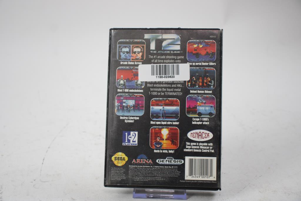 Vintage Sega Genesis Video Game - T2 The Arcade Game | Property Room