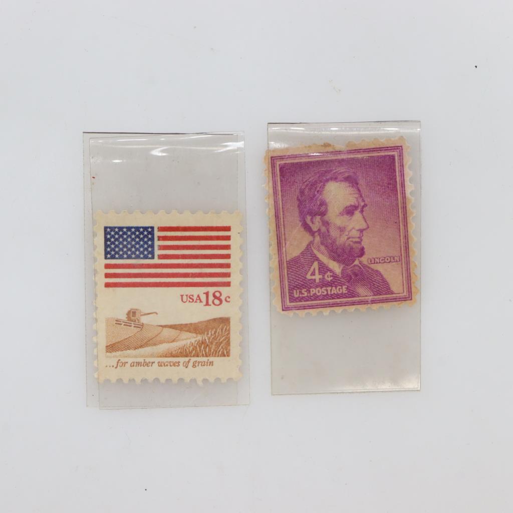 Vintage Stamp Wallet With Stamps, 3 Pieces | Property Room