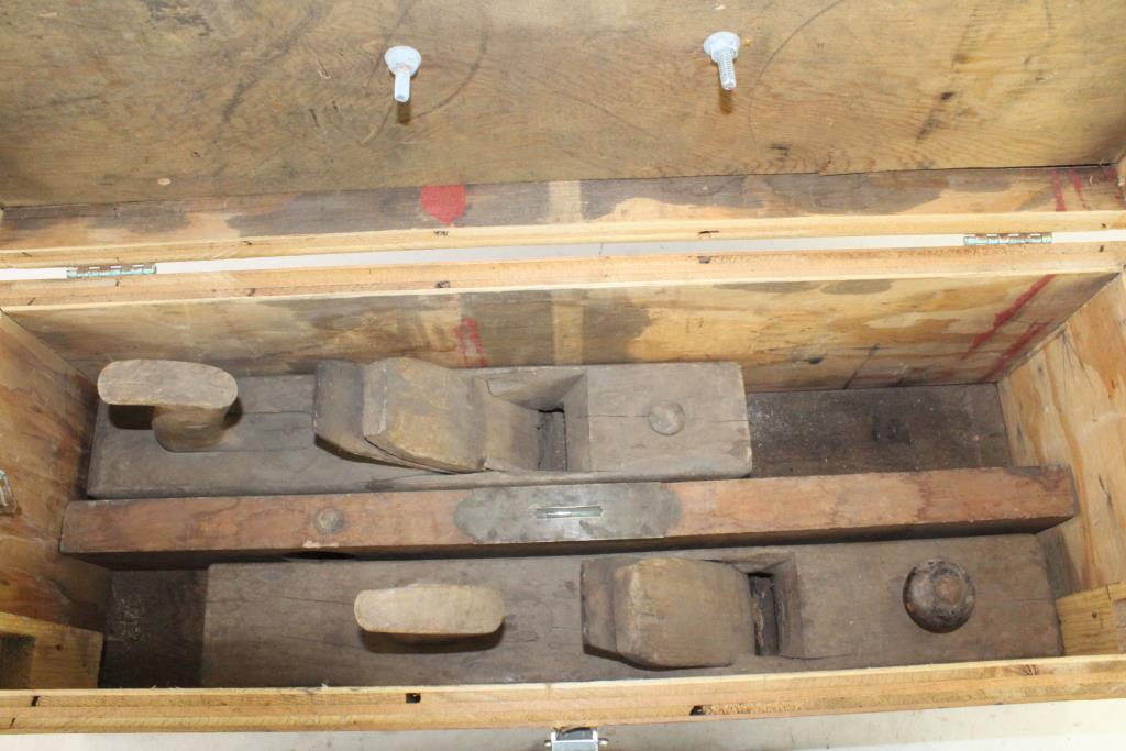 Vintage Wood Block Planes With Custom Case, 7 Pieces | Property Room