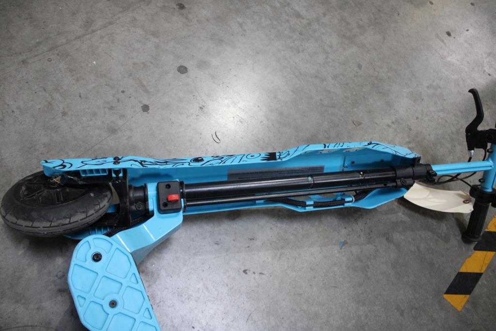 Viro Rides Vega 2-n-1 Transforming Electric Scooter - Blue Comic, Black ...