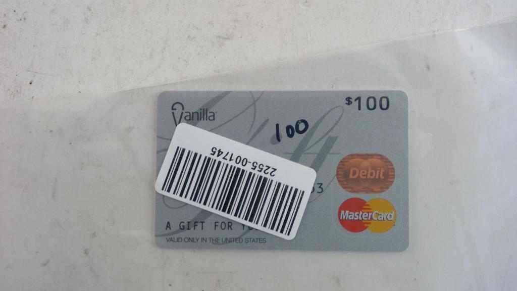 Visa Vanilla $100 Gift Card | Property Room