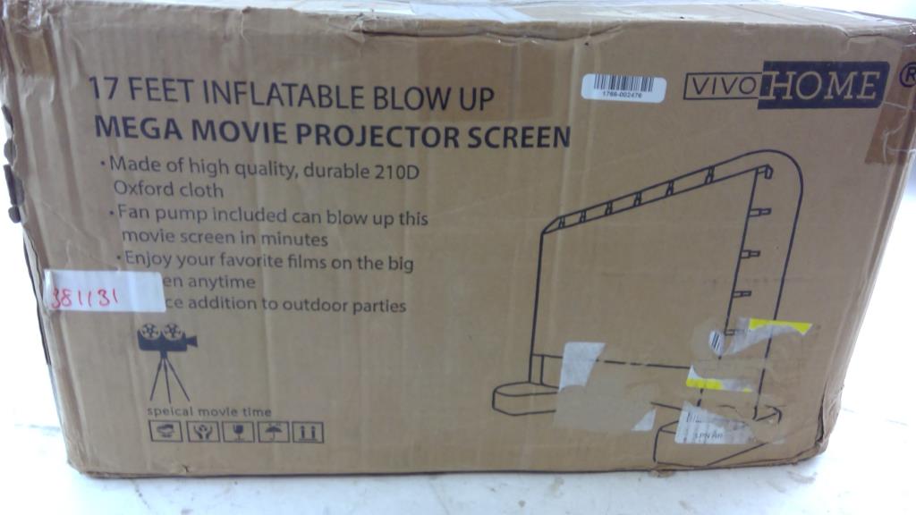 Vivo Home 17 Feet Inflatable Blowup Mega Movie Projector Screen | Property Room