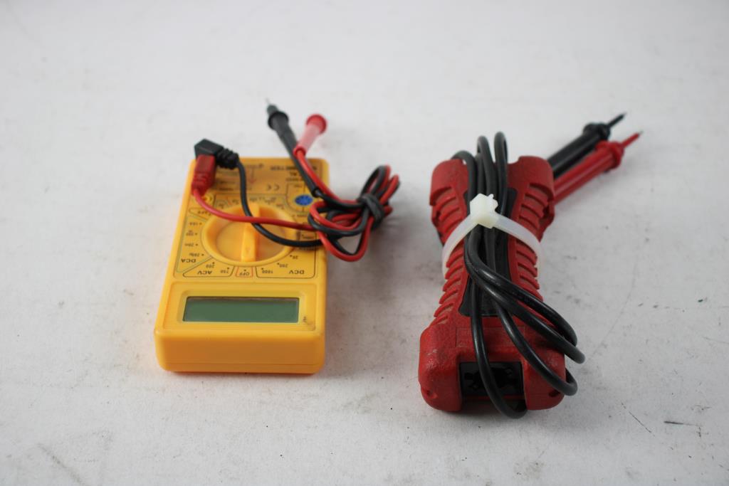 Volt Doctor Voltage Tester, Yellow Digital Multimeter, 2 Pieces ...