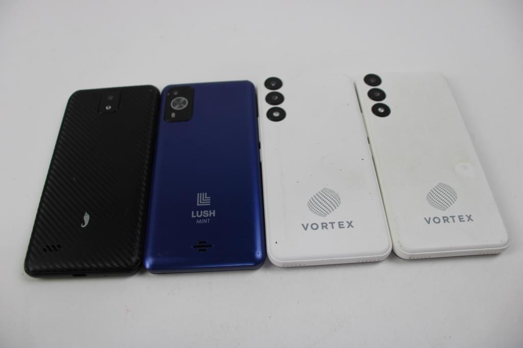 Vortex, Lush Cell Phone Lot, 4 Pieces, Sold For Parts | Property Room