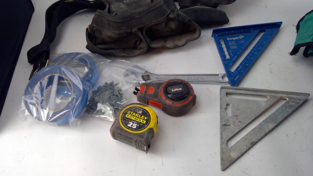 Voyager Tool Belt, Pittsburgh Adjustable Wrench, And More, 18+ Pieces ...