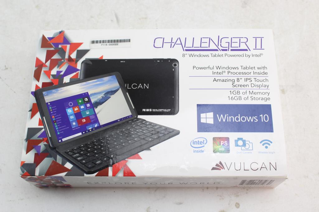 Vulcan Challenger II Windows Tablet, 16GB, Wi-Fi Only | Property Room