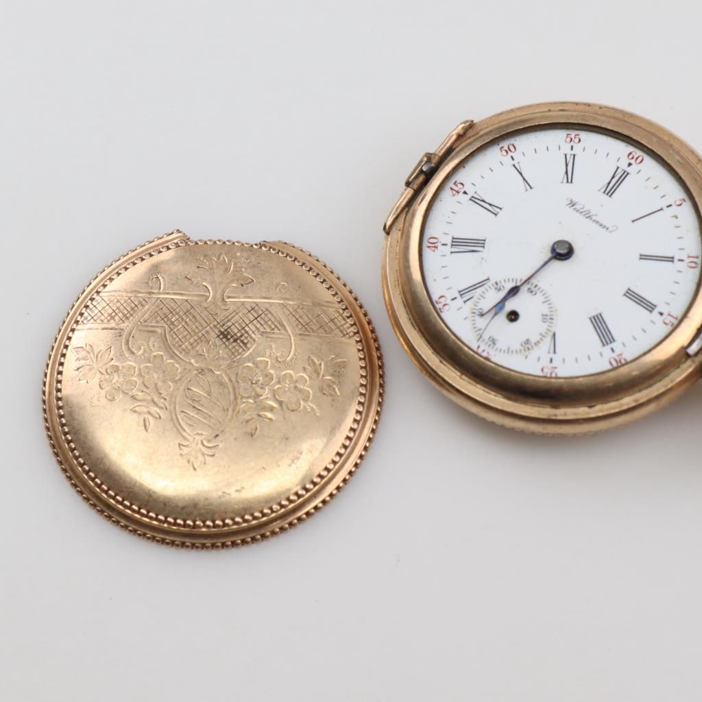 Waltham 12kt Rose GF Mini Pocket Watch | Property Room