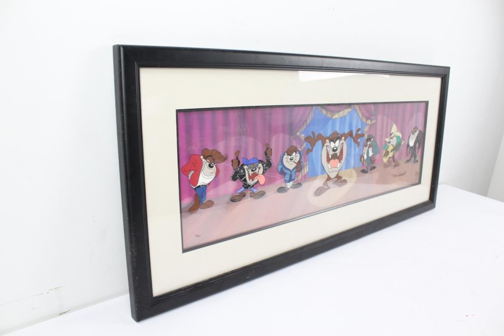 Warner Brothers "Taz The Man" Hand Painted Cell Signed By Dan Haskett ...