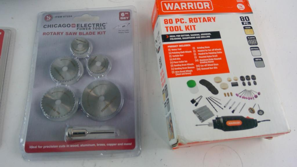 Warrior 80 Piece Rotary Tool Kit And More, 5 Pieces | Property Room