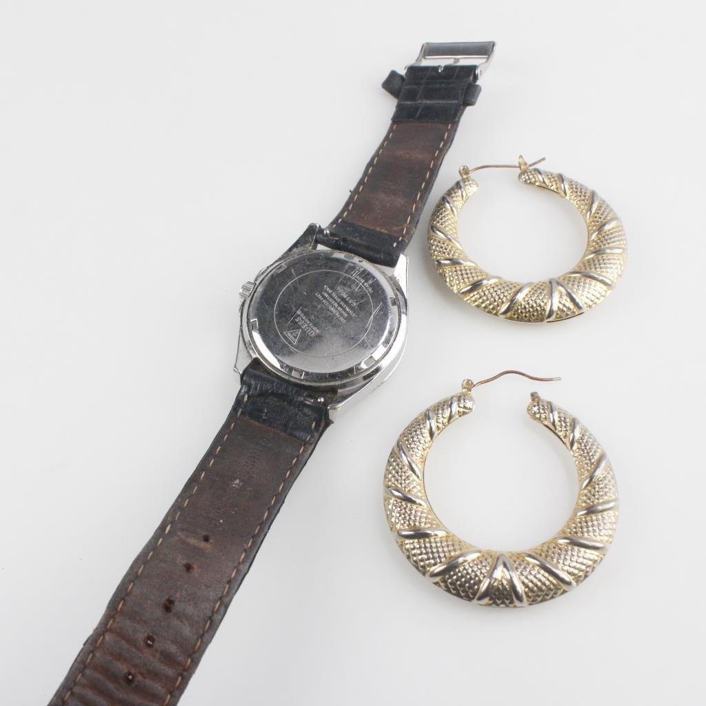 Watch And Pair Of Hoop Earrings | Property Room