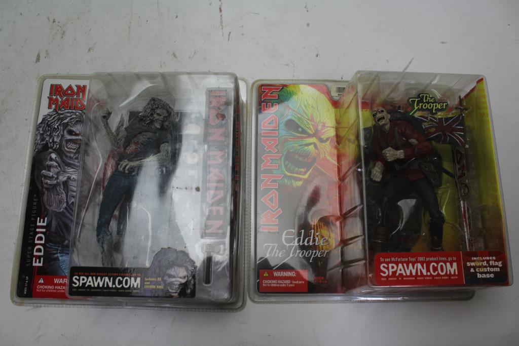 Wayne Gas Pump Replica & 2 Iron Maiden Action Figures; 3 Pieces ...