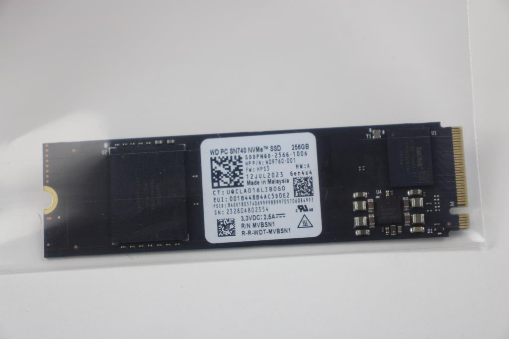 Western Digital SN740 NVMe SSD, 256GB | Property Room