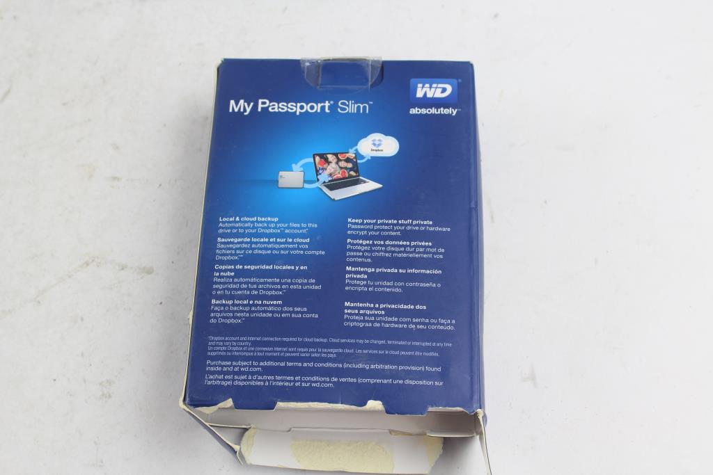 Western Digital WD My Passport Slim 1 TB External HDD | Property Room