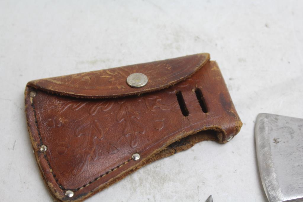 Western Hunting Knife & Western Boulder. Colo. Hatchet; 2 Pieces ...