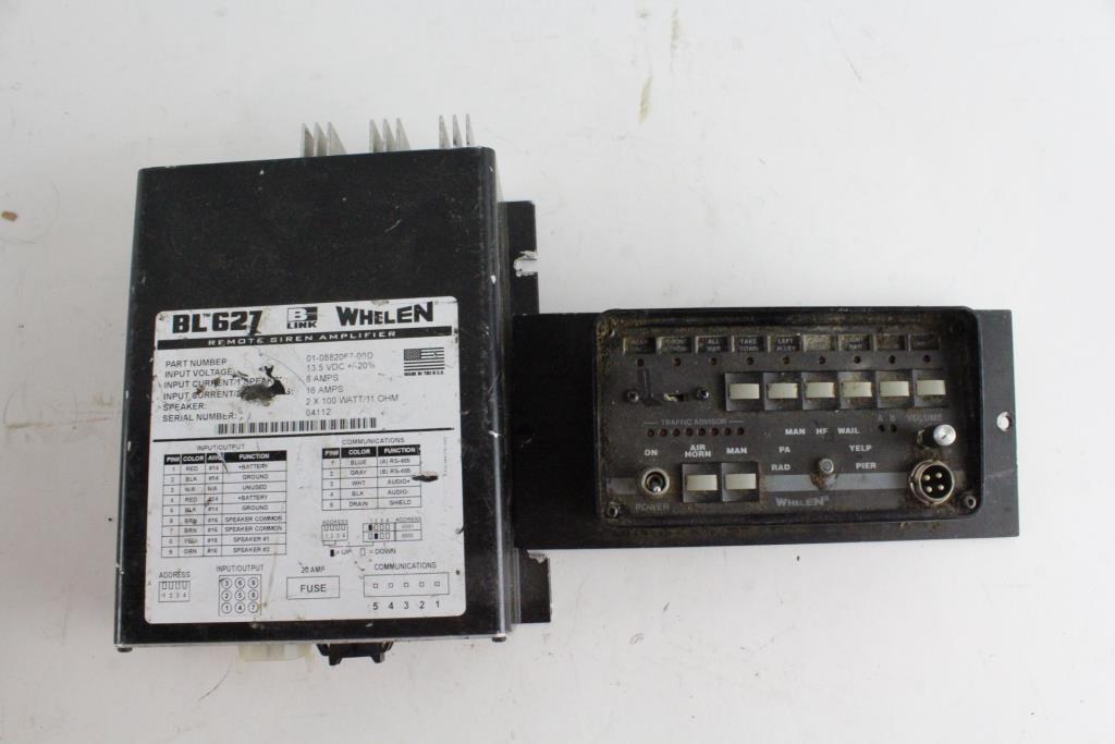 Whelen Remote Siren Amplifier And More, 3 Pieces | Property Room