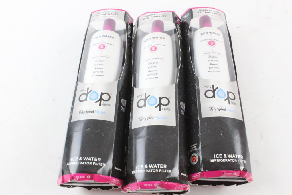 Whirlpool Every Drop Ice & Water Refrrigerator Filters, 3 Pieces ...